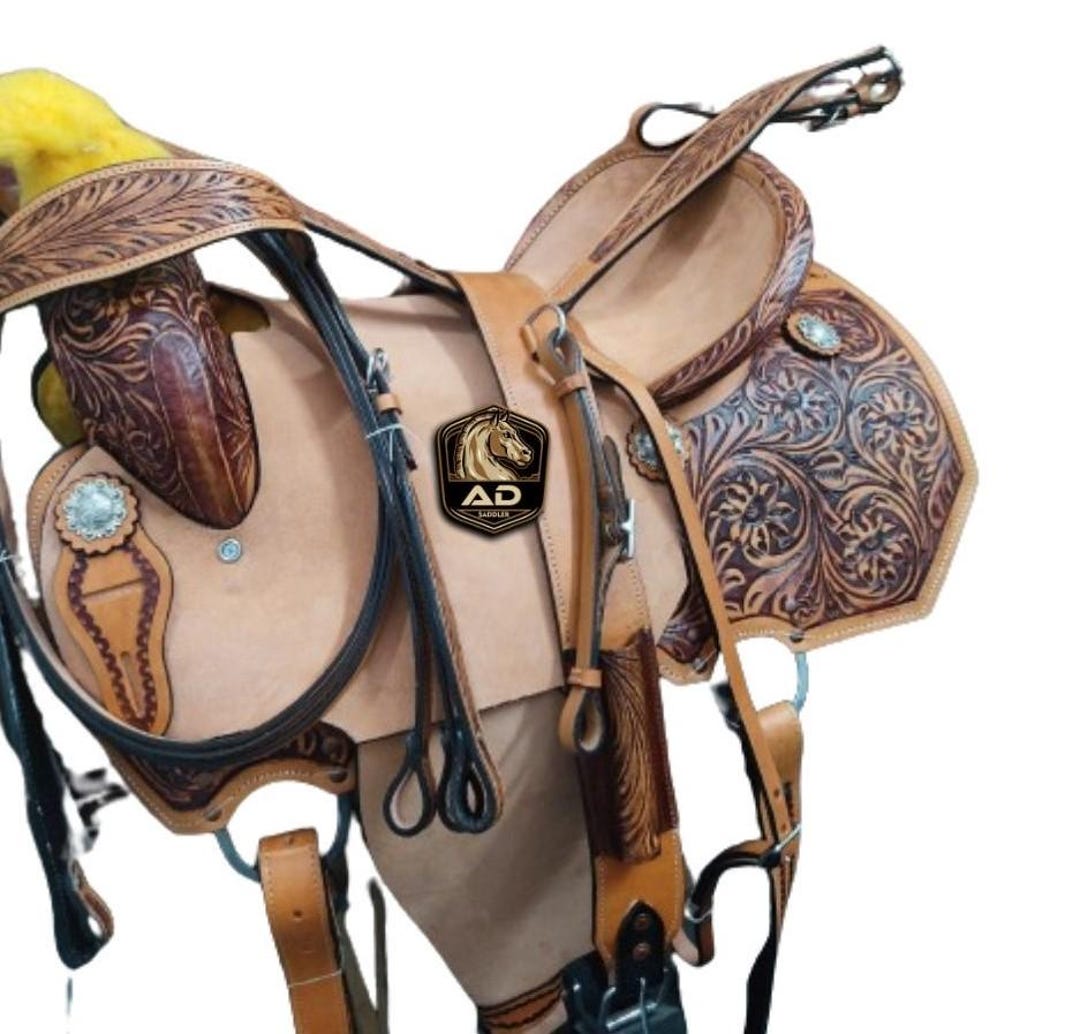Wade Tree Rough Out Leather A Fork Roping Ranch Work Premium Western ...
