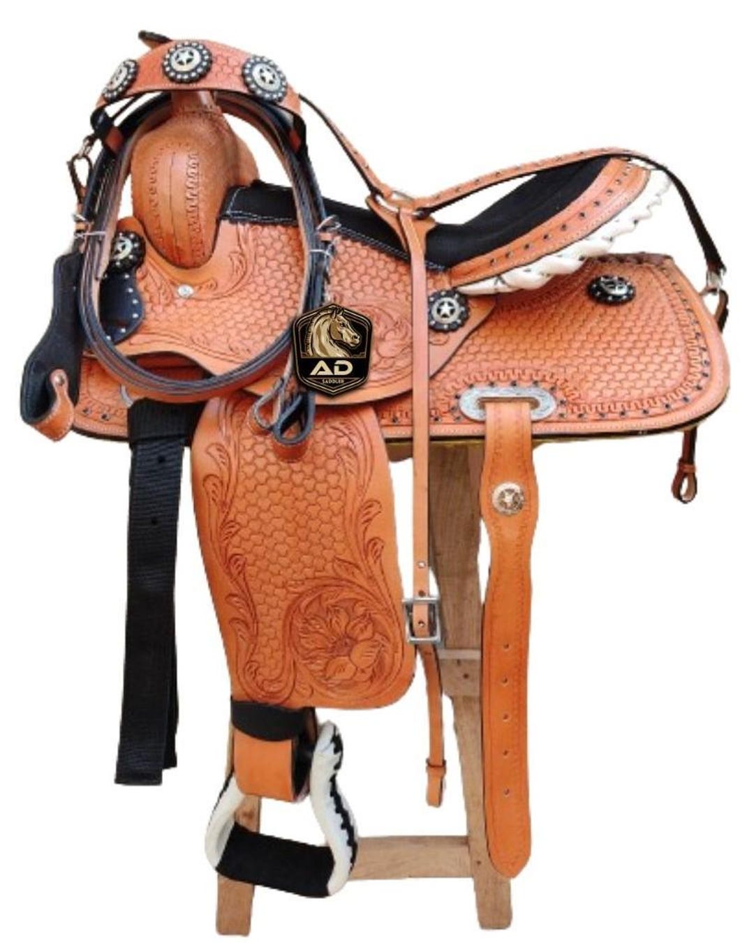 Western Barrel Racing Horse Saddles Premium Leather Comfort Quality ...