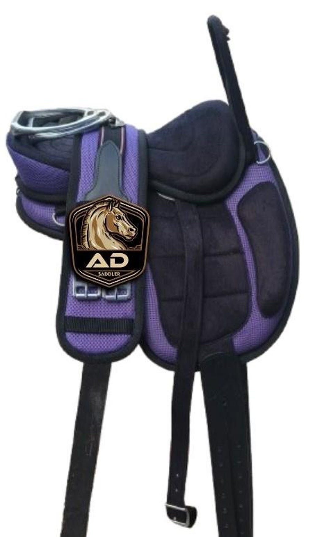 Horse Saddles All Purpose Synthetic Treeless Freemax Synthetic Suede ...