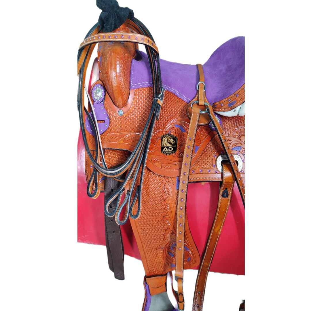 Western Barrel Racing Horse Saddles Premium Leather Comfort Quality ...