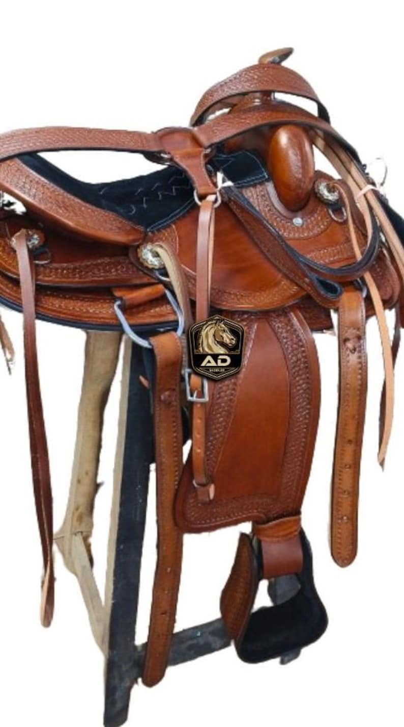Western Barrel Racing Horse Saddles Premium Leather Comfort Quality ...