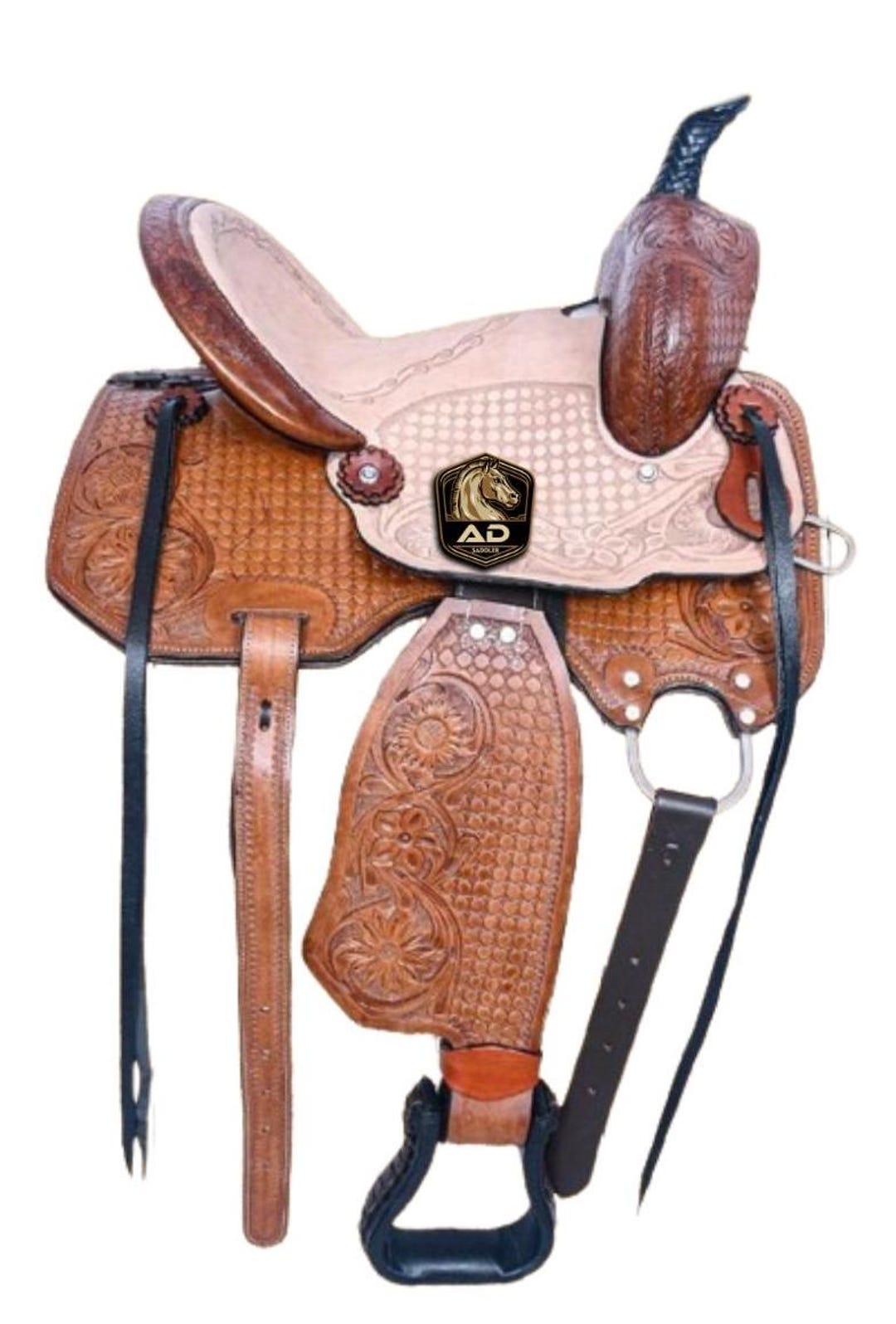 Hard Seat Rough Out Western Barrel Racing Horse Saddles Premium Leather ...