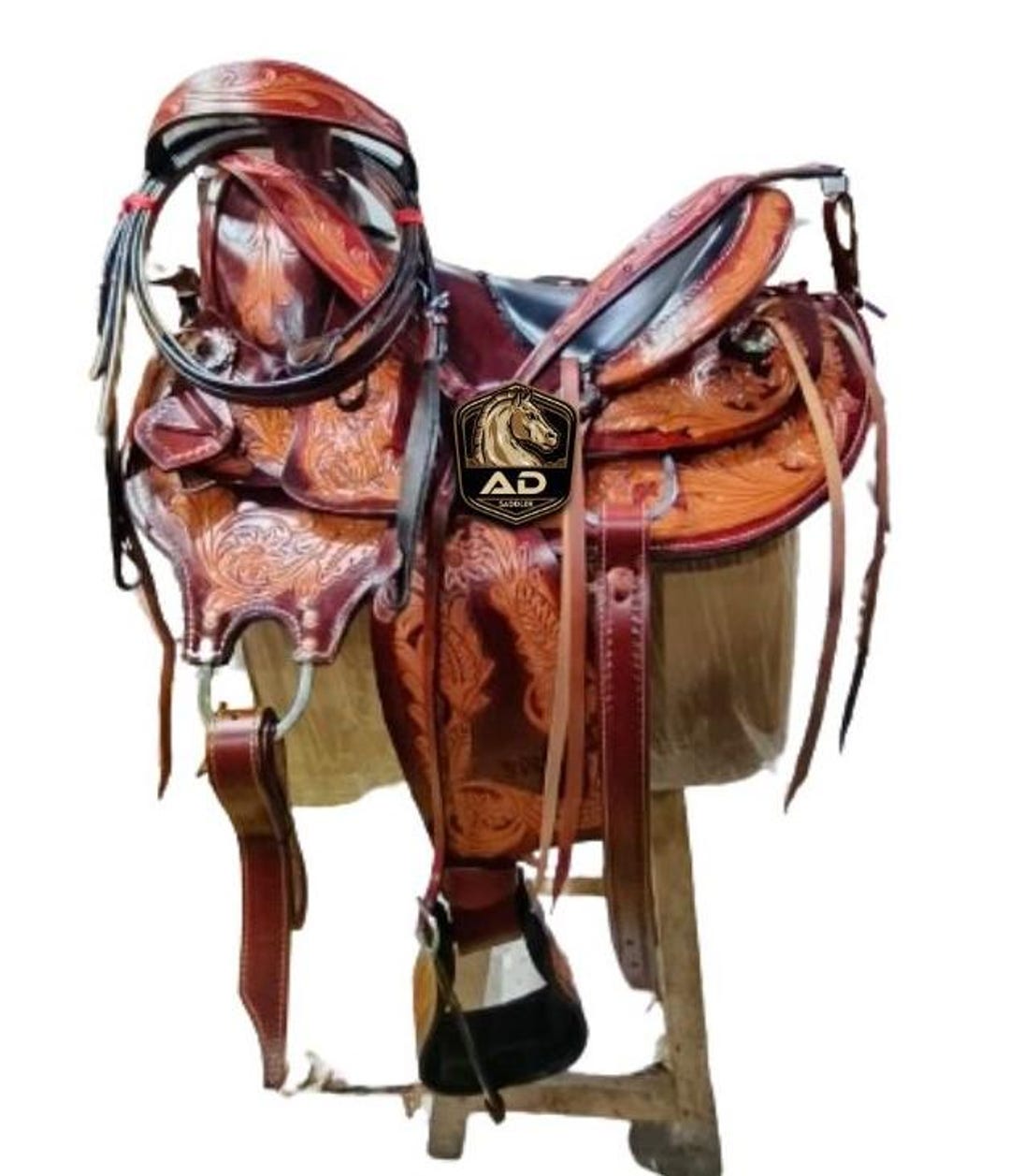 Roping Ranch Wade Tree A Fork Work Leather Premium Western Horse ...
