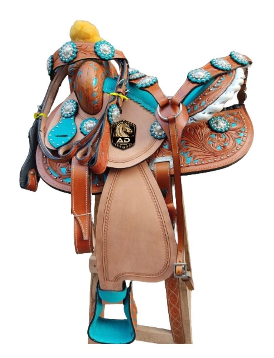 Western Barrel Racing Horse Saddles Premium Leather Comfort Quality ...