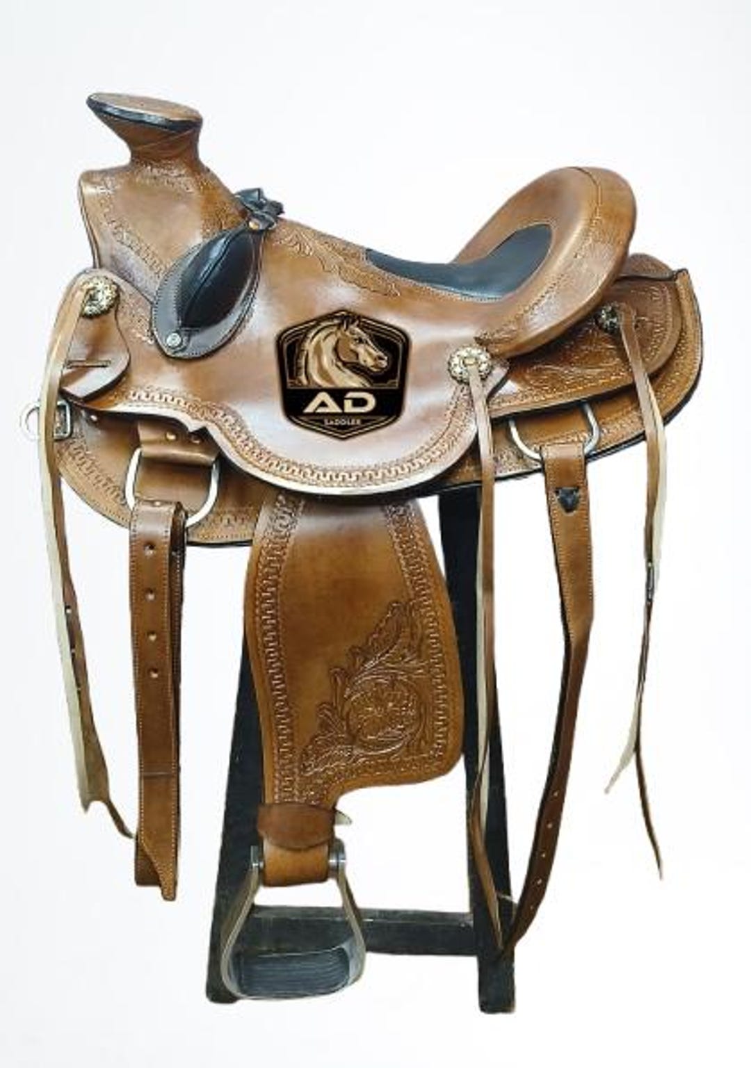 Roping Ranch Work Leather Wade Tree A Fork Premium Western Horse ...