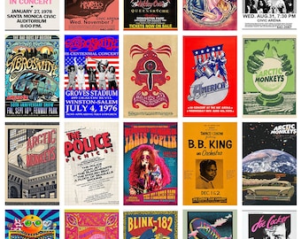 Woodstock Collage 1969 14x22 Vintage Style Concert Poster - Etsy