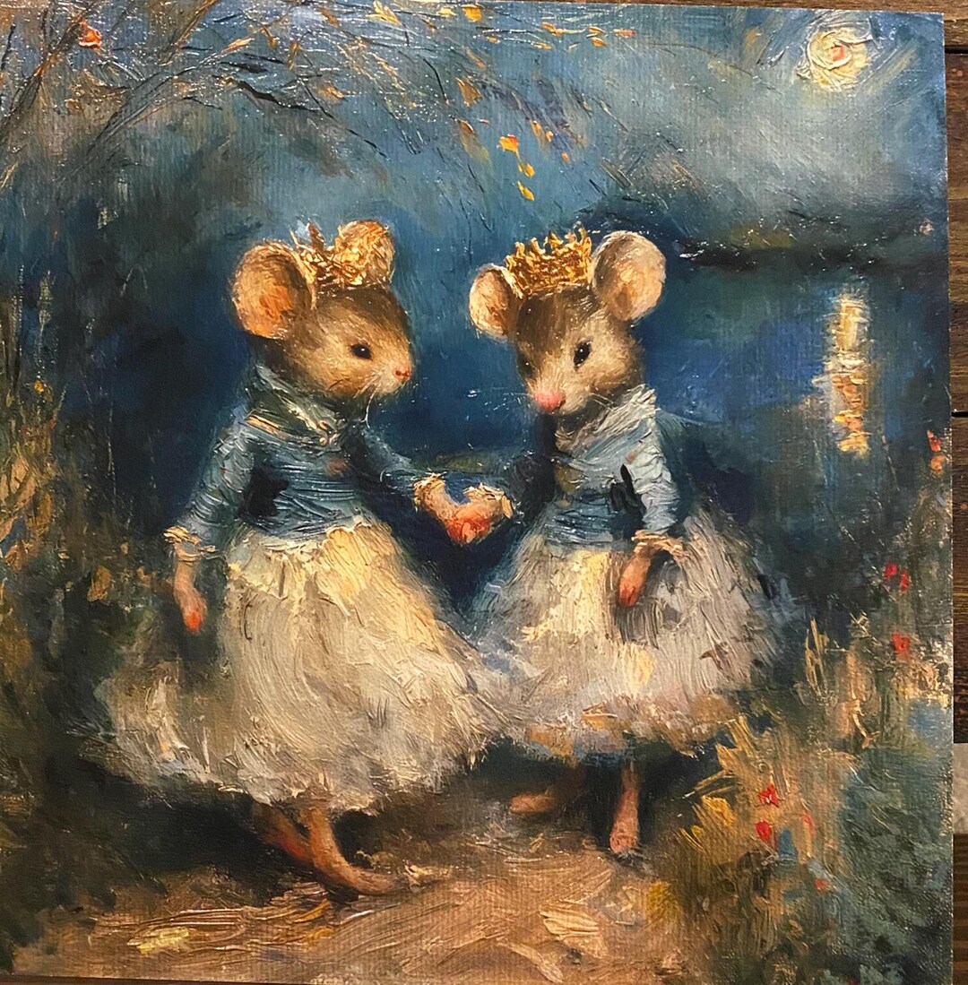 Whimsical Mice Giclee Print – Fairytale Mice in Gowns W/crowns - Etsy