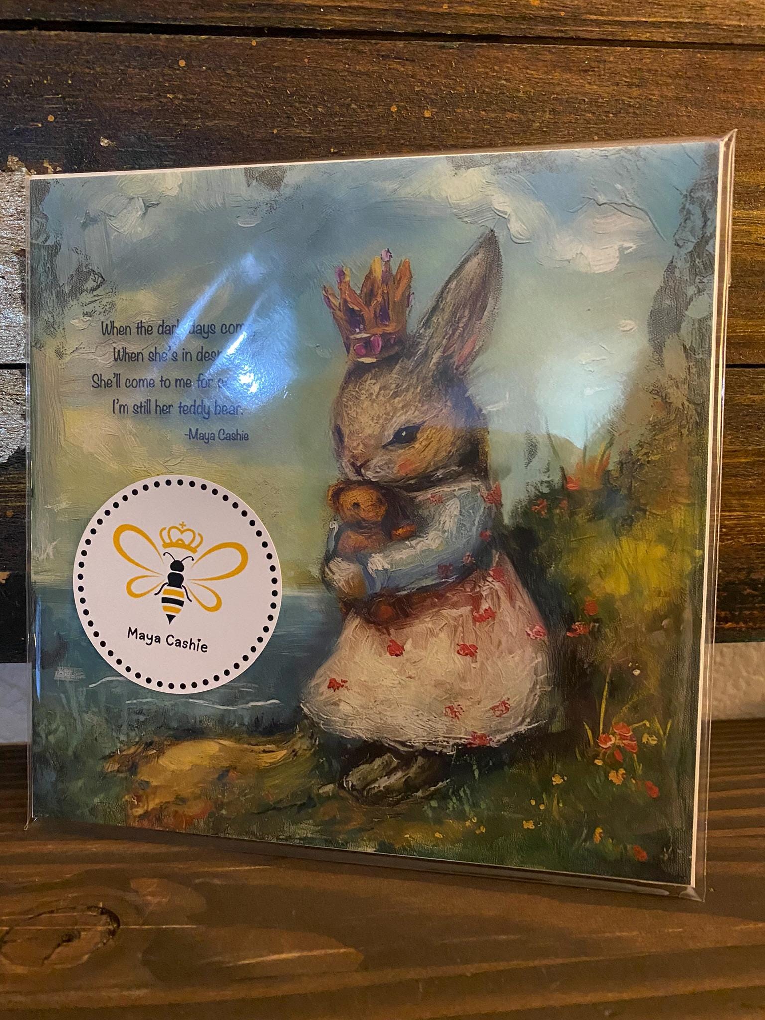 Fine Art Archival Print & Poem "still Her Teddy Bear" - Happy, Joyful ...