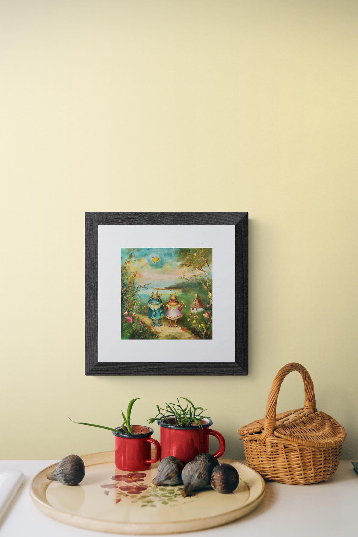 Fine Art Archival Print Whimsical Frogs / Toads Happy, Joyful, Healing ...