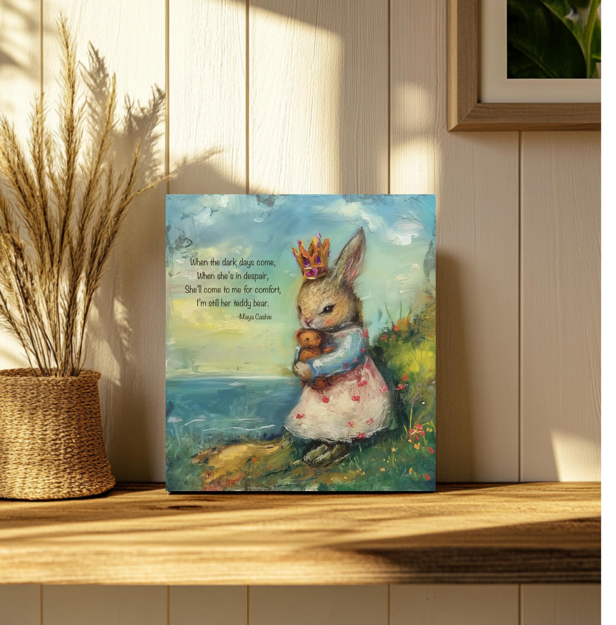 Fine Art Archival Print & Poem "still Her Teddy Bear" - Happy, Joyful ...