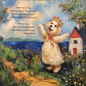 Whimsical Dog Print With Poem / Joyful Art / Inner Child ...
