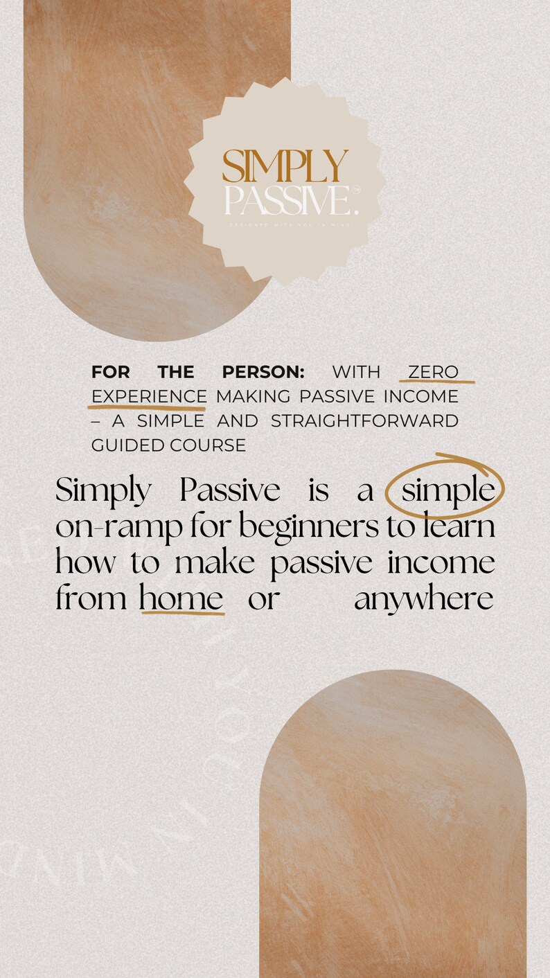 Simply Passive - Etsy