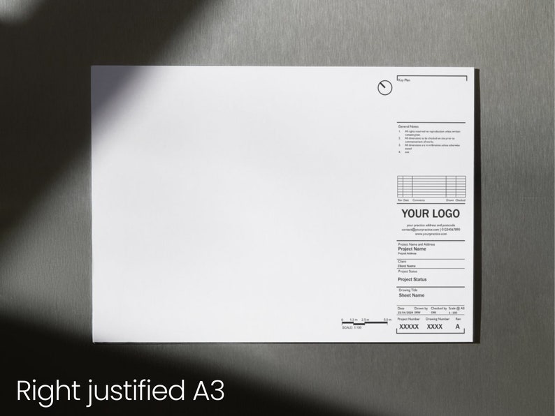 Revit Title Block Layout Family Template for Architects, Interior ...