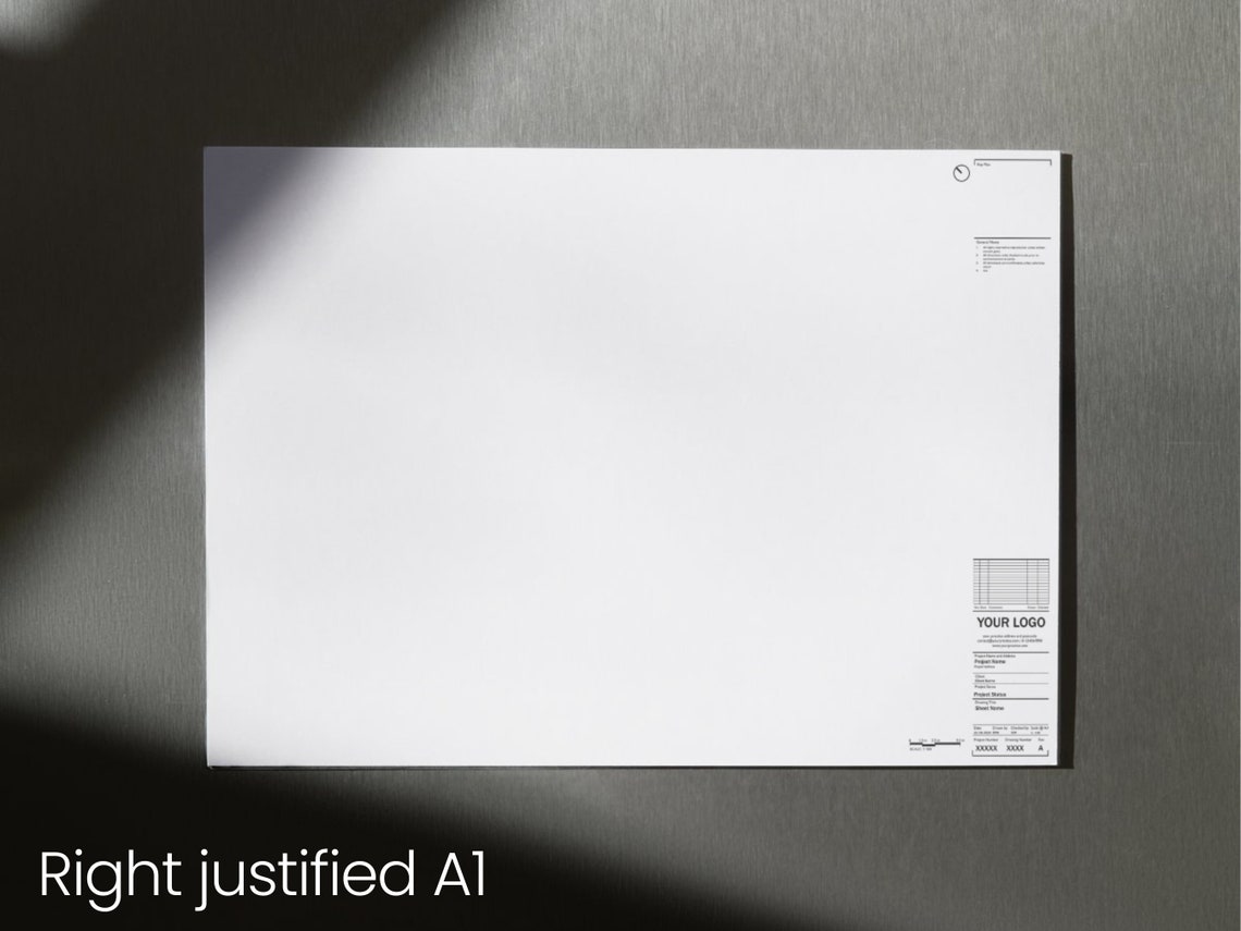 Revit Title Block Layout Family Template for Architects, Interior ...