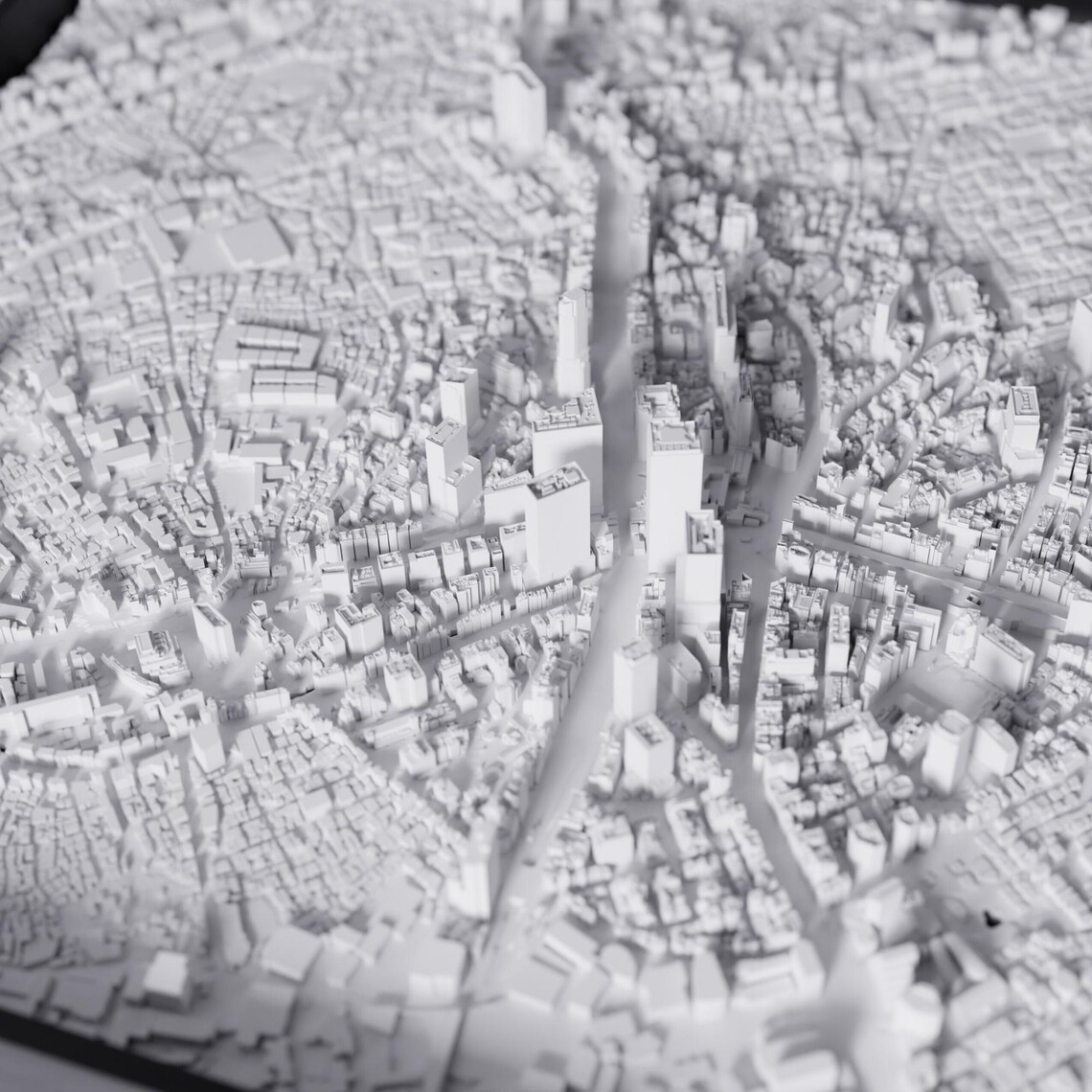 3D Model of Shibuya,tokyo, 45x45,city Map 3d,citycape,asia Map 3D - Etsy
