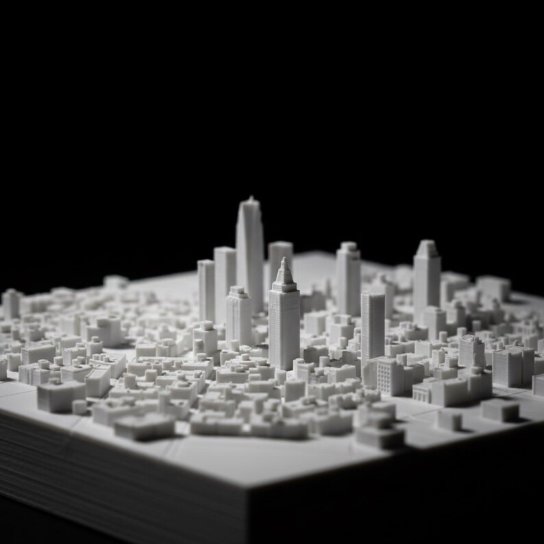 Budapest 3D City Map – Large Scale Modern Wall Art (3 X 2 Meters ...