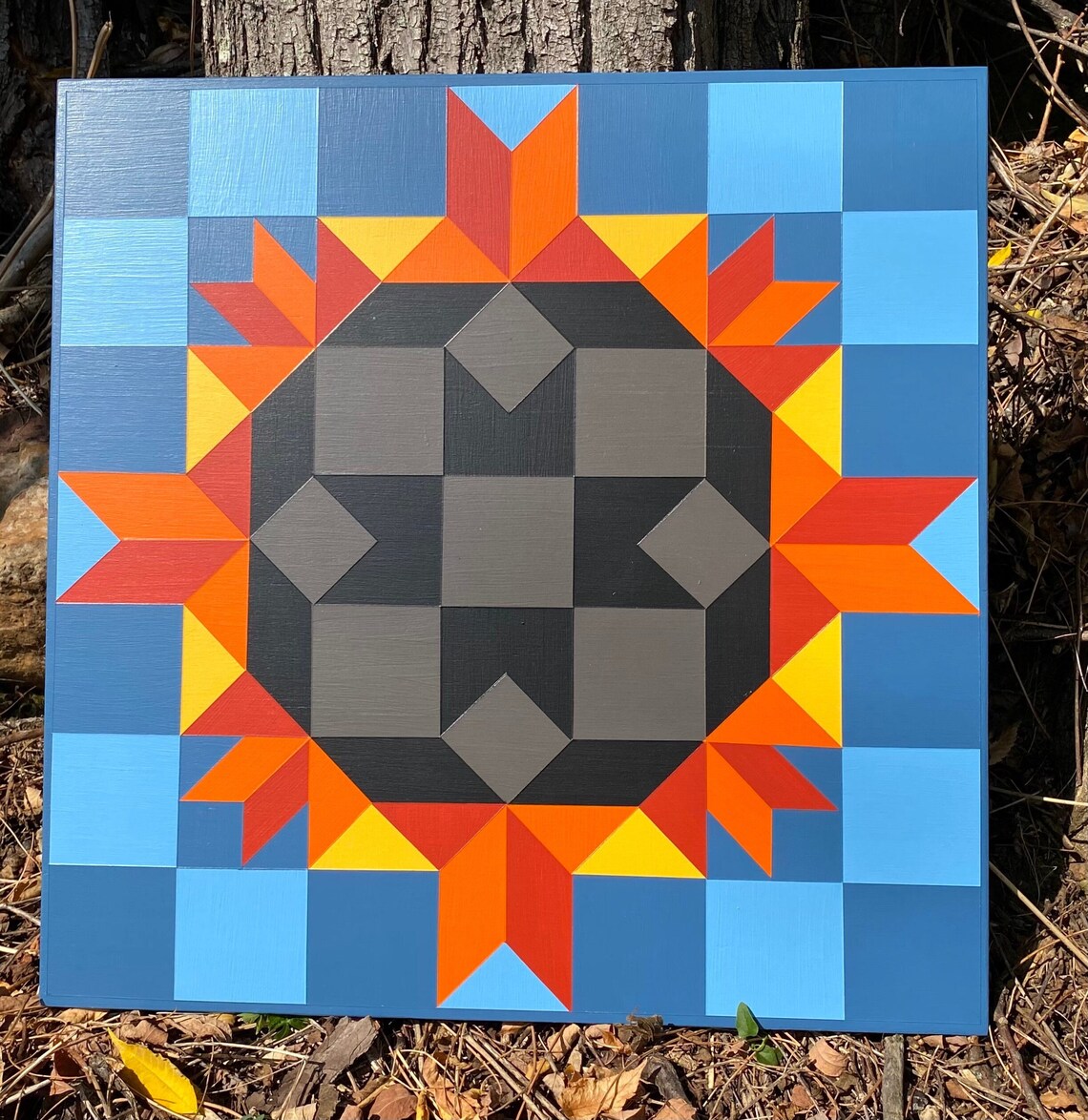 Total Solar Eclipse Barn Quilt - Etsy