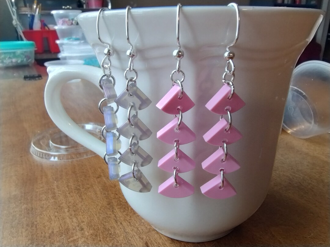 LEGO Quarter Round Tile Long Dangle Earrings - Etsy