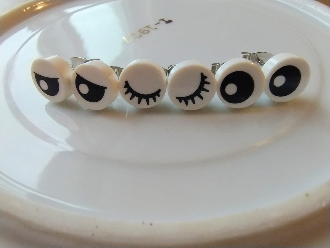 LEGO Eye Tile Stud Earrings - Etsy