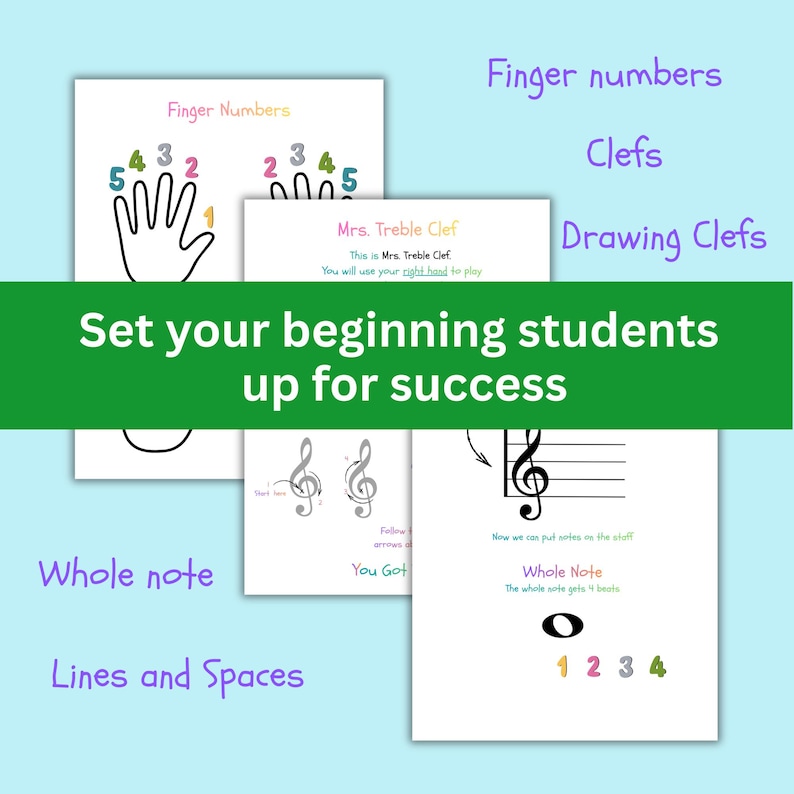 Beginner Music Theory Worksheet Bundle: 22-page Practice Sheets for ...