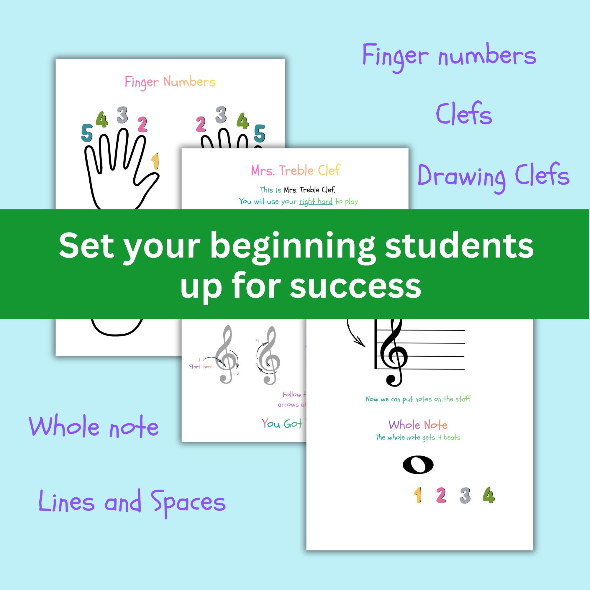 Beginner Music Theory Worksheet Bundle: 22-page Practice Sheets for ...