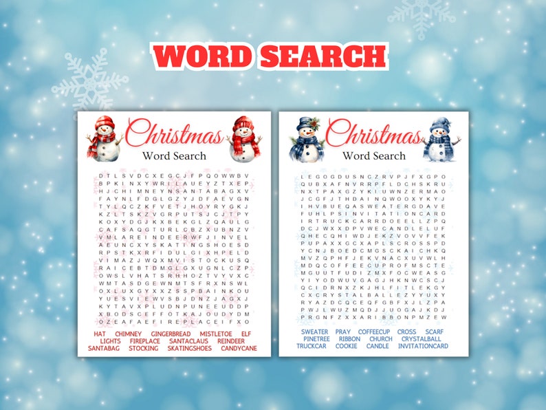 Printable Christmas Activity Bundle, Christmas Games for Kids ...