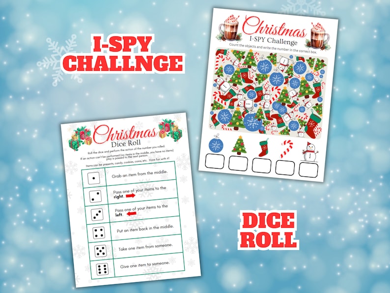 Printable Christmas Activity Bundle, Christmas Games for Kids ...