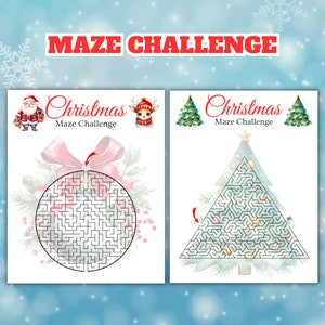 Printable Christmas Activity Bundle, Christmas Games for Kids ...