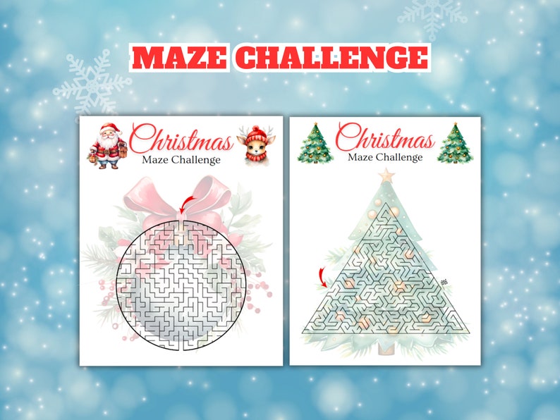 Printable Christmas Activity Bundle, Christmas Games for Kids ...