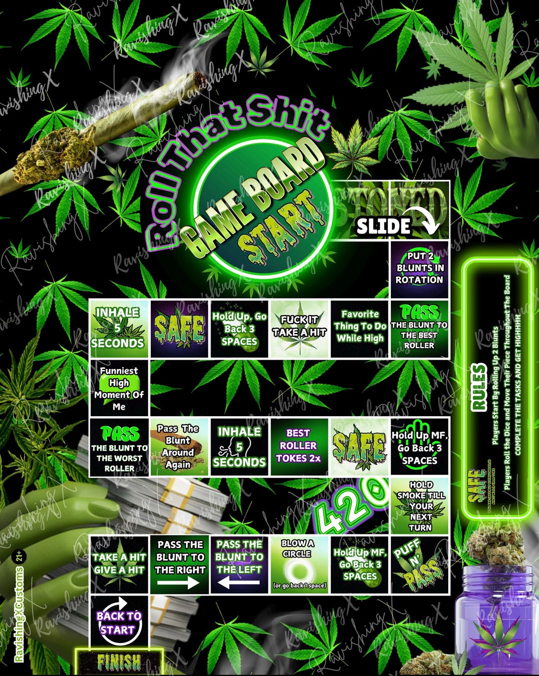 Stoners Board Game - Etsy