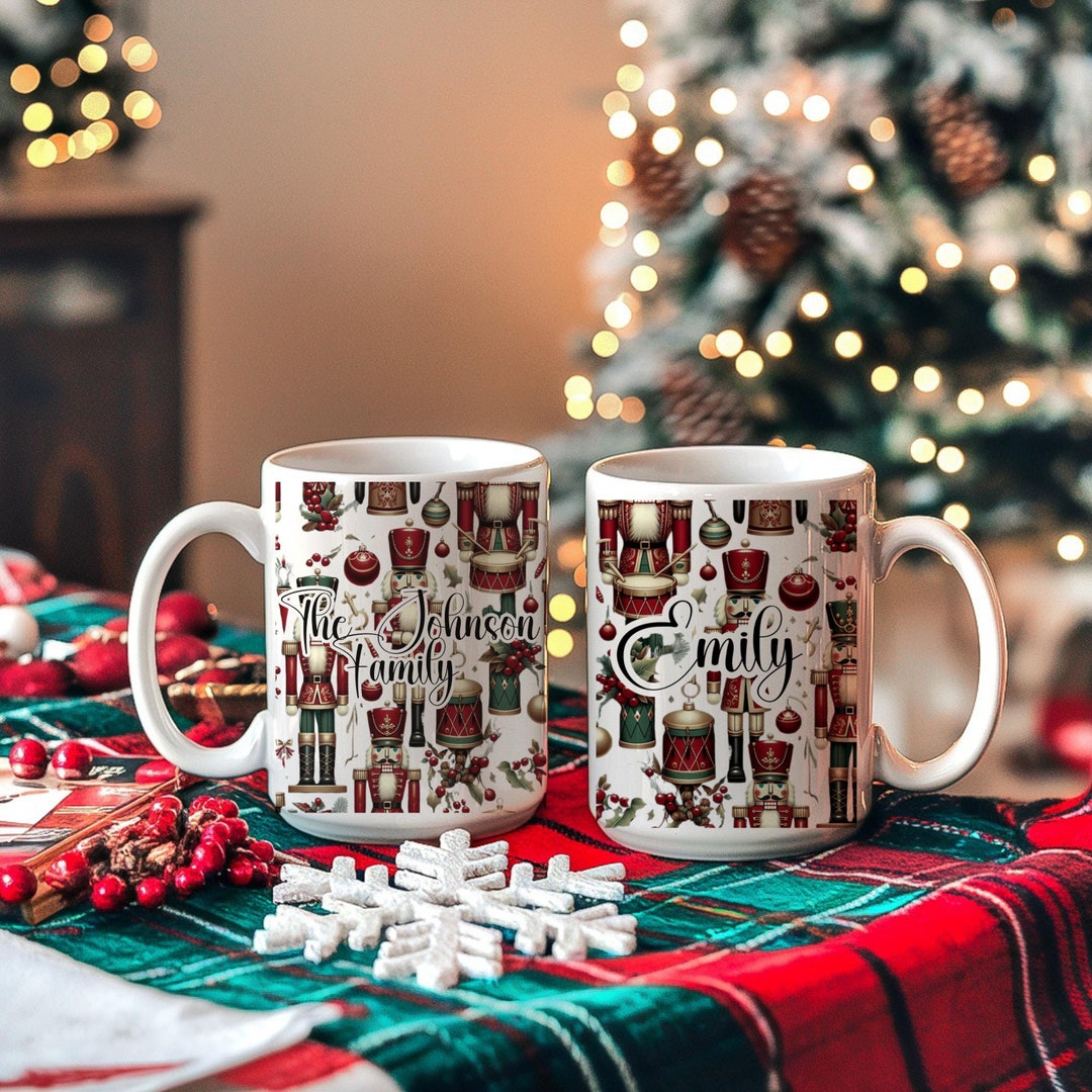 Nutcrackers Ceramic Mug, Personalized Christmas Gift for Family ...