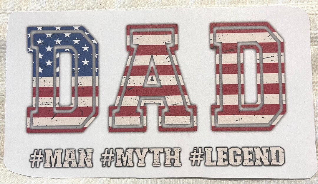 Dad Bumper Sticker, American Flag Bumper Sticker - Etsy