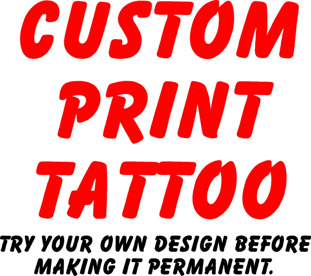 Custom Temporary Tattoo Your Own Design - Etsy UK
