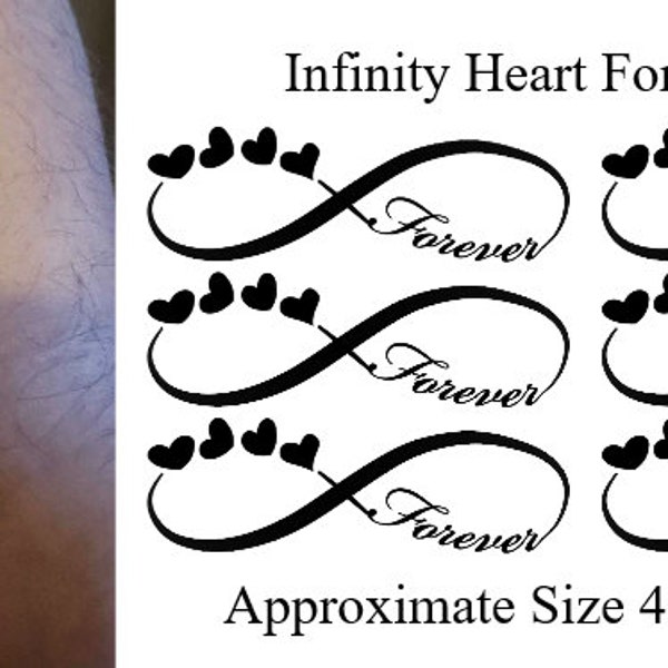 Heart Infinity Tattoo - Etsy UK