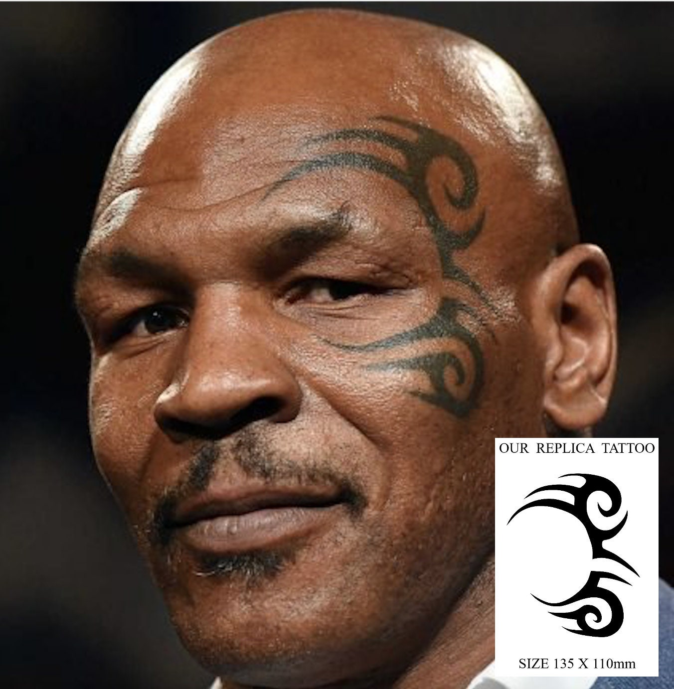 Mike Tyson Tribal Face Tattoo Fancy Dress - Etsy UK