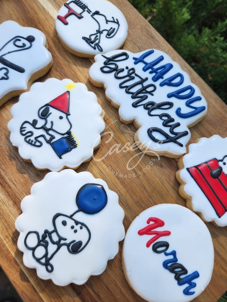 Homemade Snoopy Sugar Cookies - Etsy