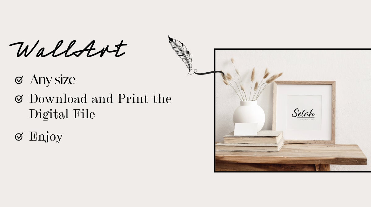 Selah Definition | Wall Art | Any Size Digital Print| Digital Download ...