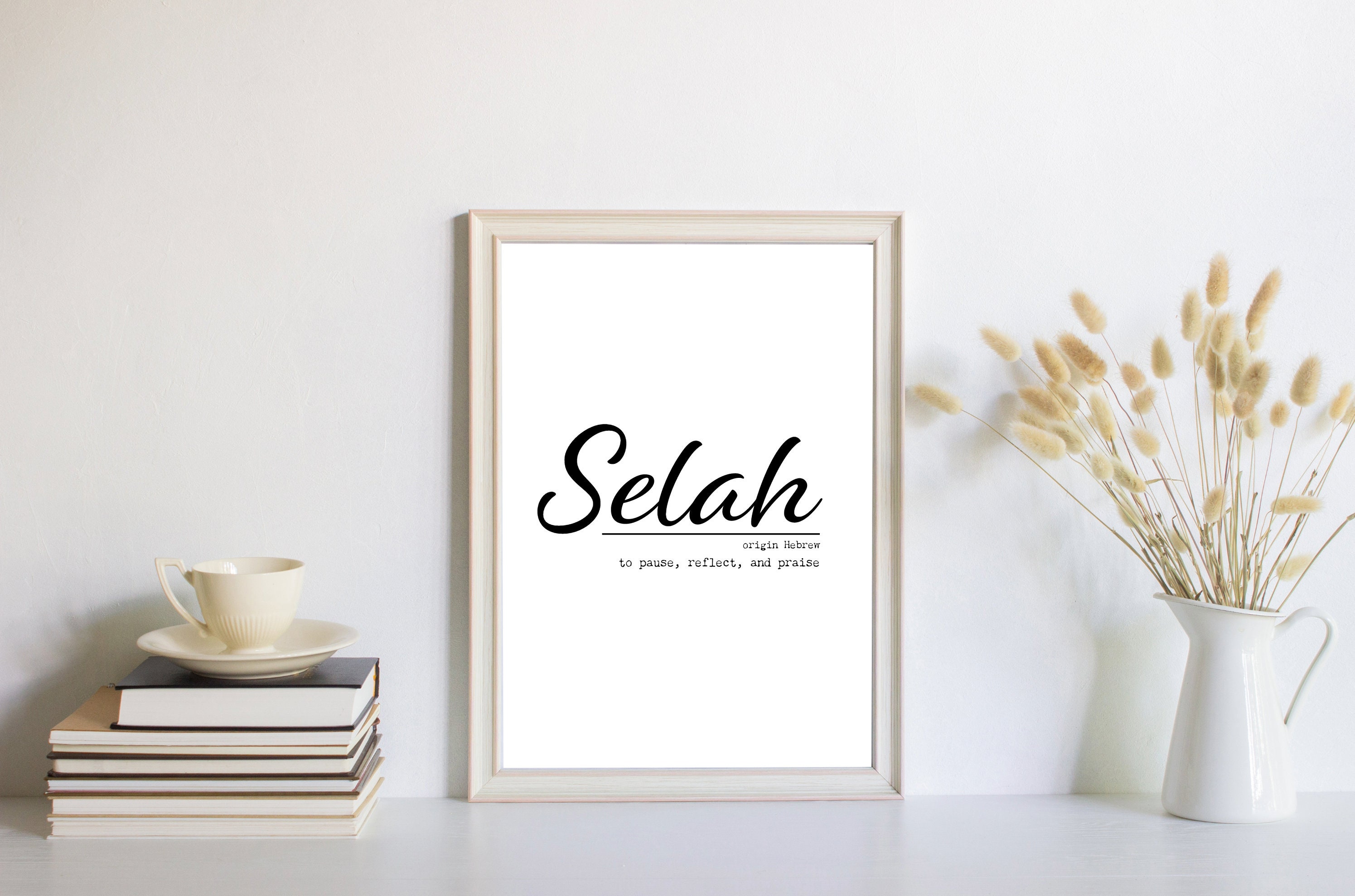 Selah Definition | Wall Art | Any Size Digital Print| Digital Download ...