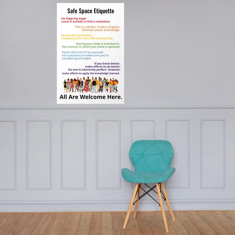 Safe Space Poster - Etsy