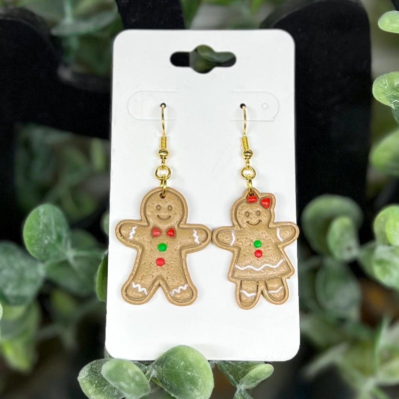 Gingerbread Earrings - Etsy