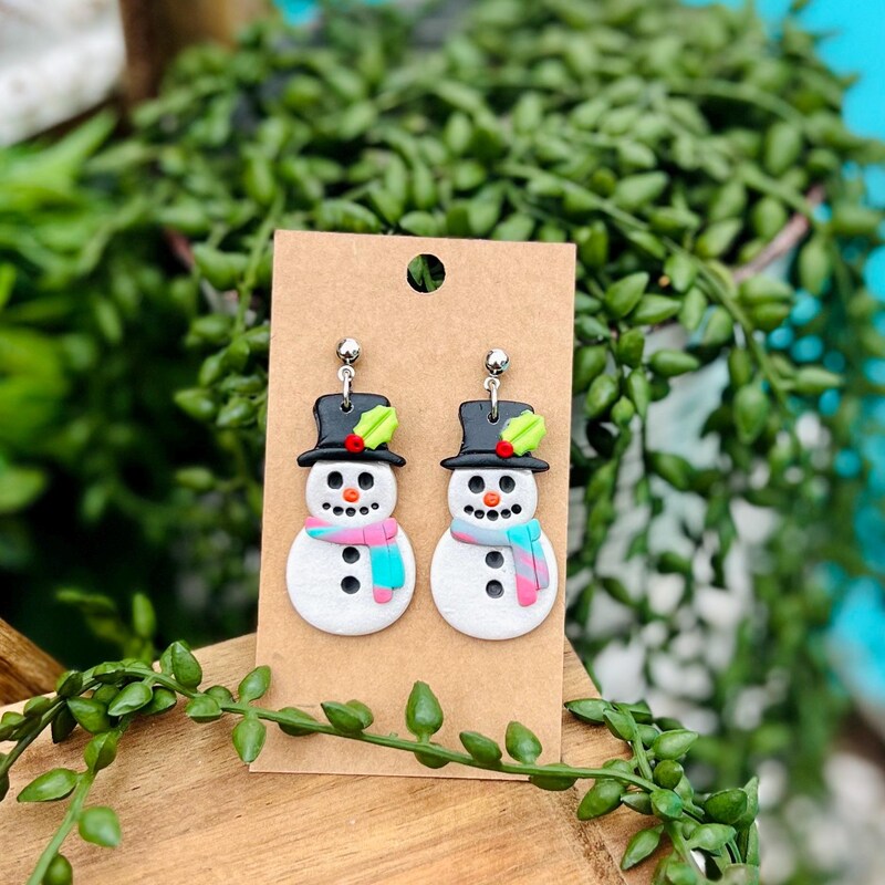 Polymer Clay Snowman - Etsy