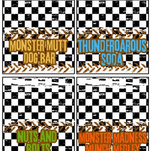 TRUCK Monster Food Tents Names, Template, Digital Download - Etsy