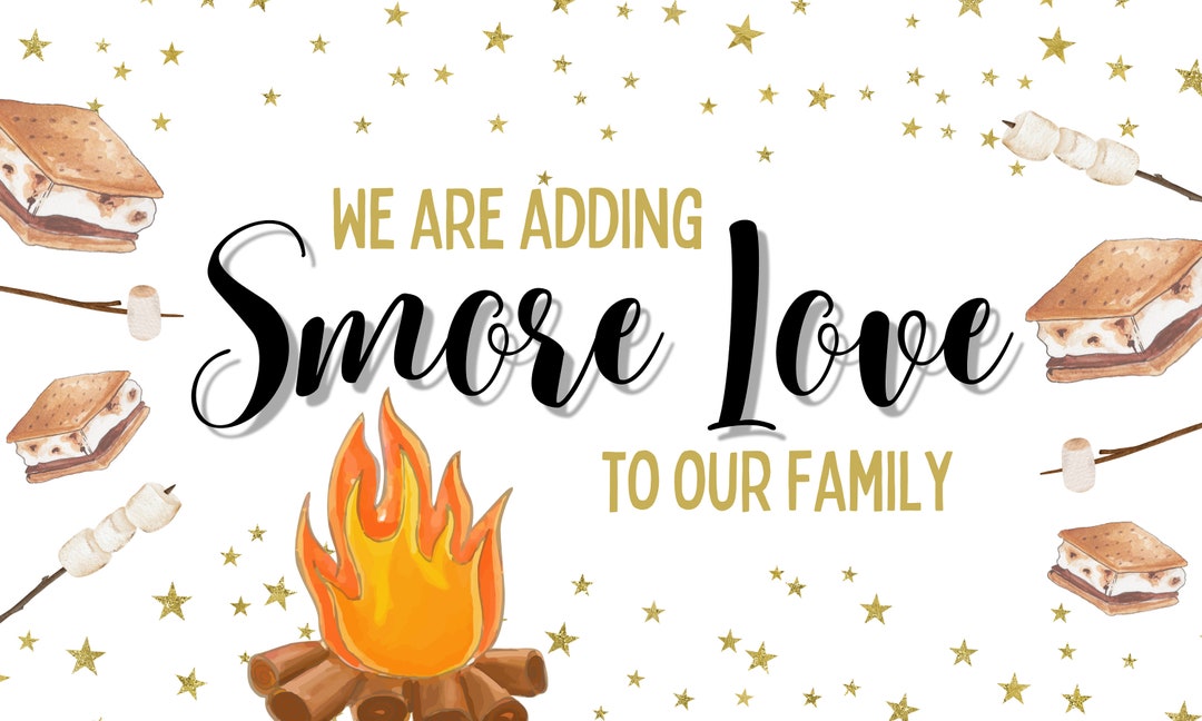 S'more Love Baby Shower Backdrop, Baby Shower, Baby Sprinkle Backdrop ...