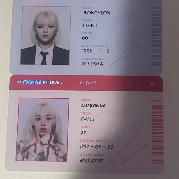 Twice Id Cards - Etsy