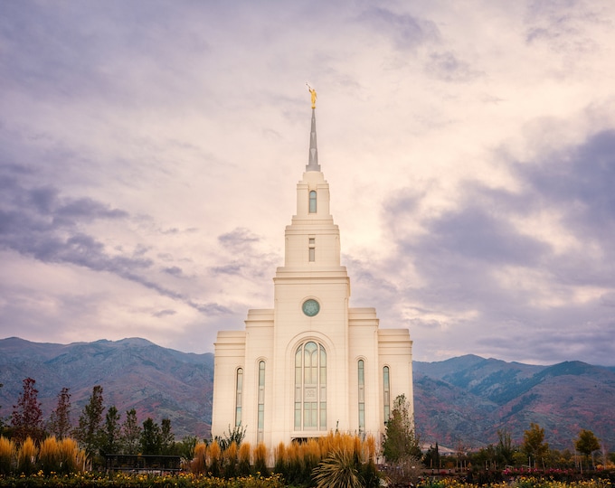 Layton Utah Temple Photo Download Printable Pdf Image - Etsy