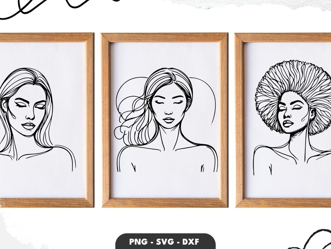 Illustrations of Women, Graphic Design, Instant Download, Design for ...