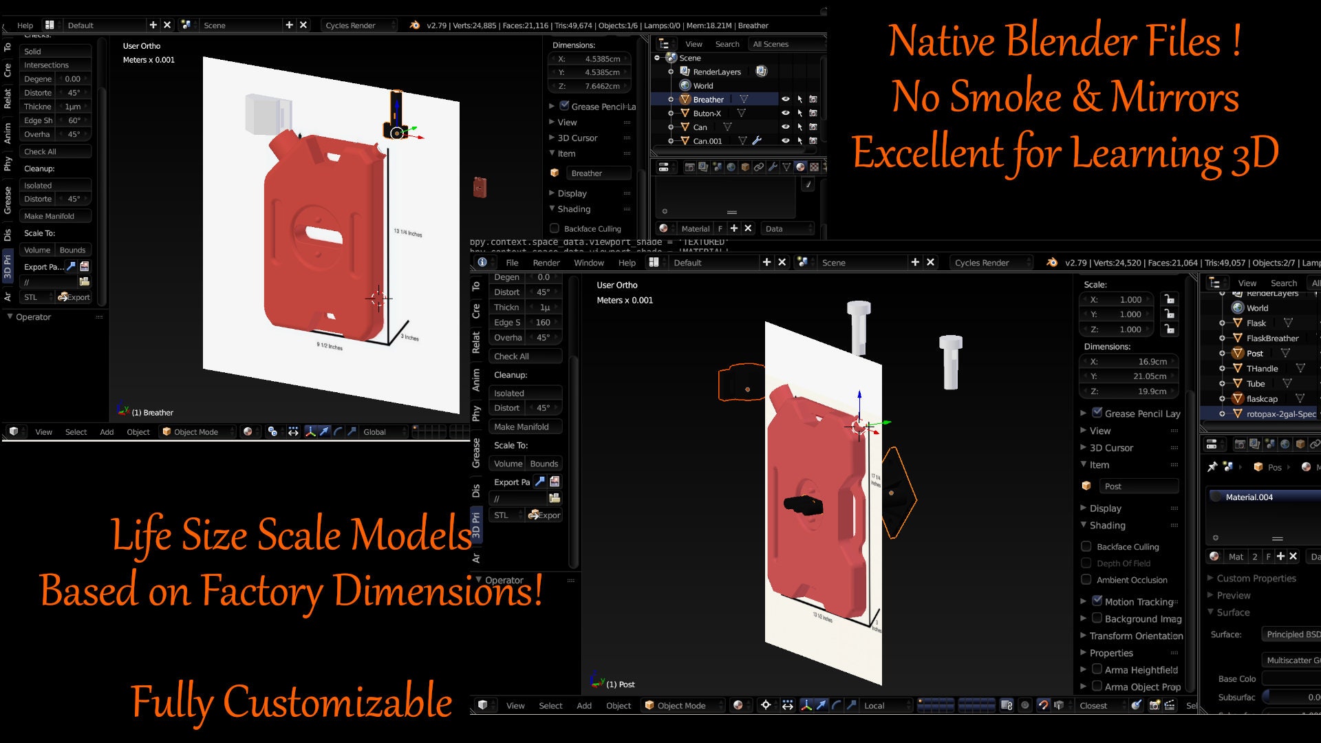 Proto~shotz | Life Size-scale Model Offroad Gas Cans | Water-tight 3D ...