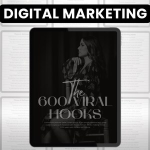 600 Viral Hooks for Instagram Reels & Tiktok Videos, With Master Resell Rights, Perfect Digital ...