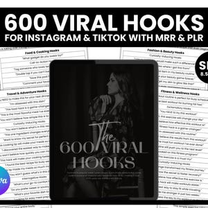 600 Viral Hooks for Instagram Reels & Tiktok Videos, With Master Resell Rights, Perfect Digital ...