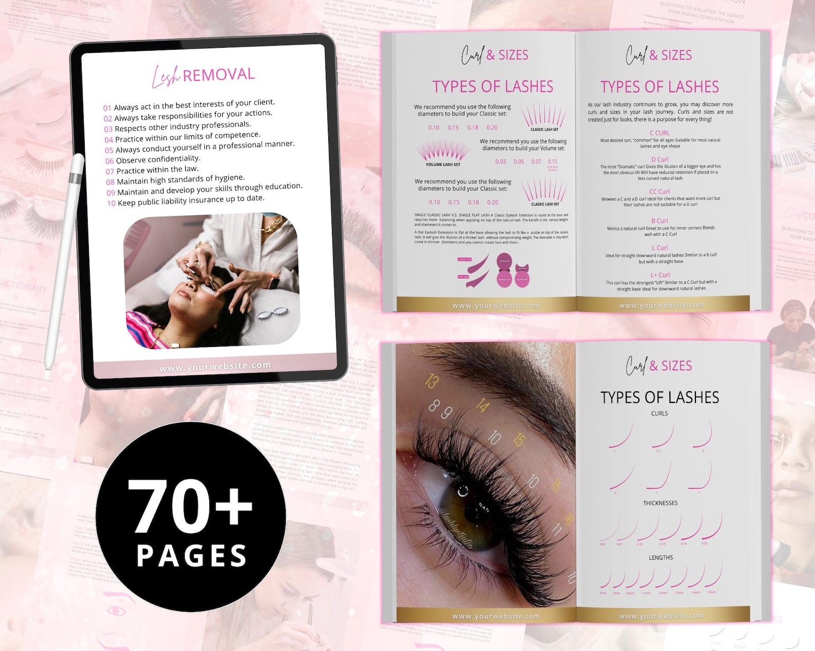 70 Lash Extension Training Template, Lash Extension Training Manual ...